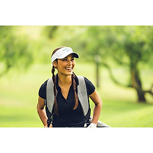 Callaway Golf Women's Liquid Metal Visor Collection Headwear (White/Gunmetal)