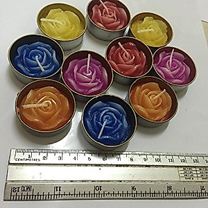 10 Pcs Set Mini Thai Aroma Candle Floating Flower Rose Small Spa Handcraft Craved Home Garden Interia Decor