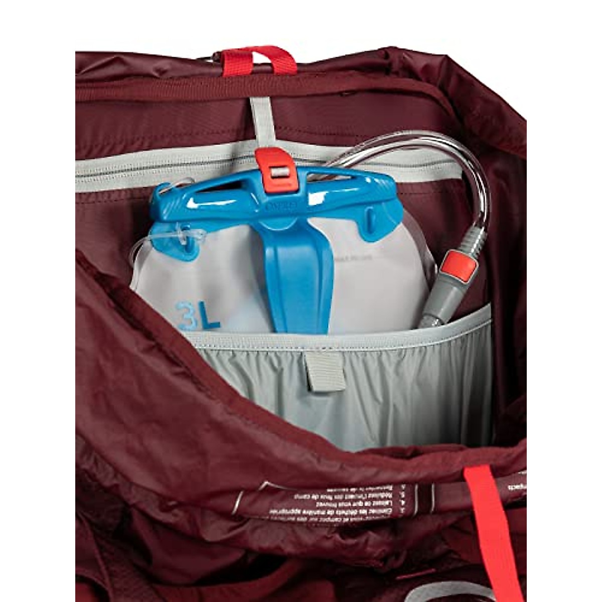 Osprey Aura AG LT 65L Women's Backpacking Backpack, Koseret/Darjeeling Spring Green, WM/L