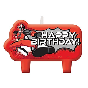 amscan Power Rangers Ninja Steel Candle Set, Multi Color, One Size (171723)