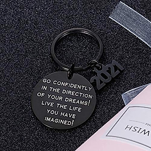 Inspirational Gifts for Women Men 2021 Keychain for Daughter Son Boy Girl Teens Kid Christmas Stocking Stuffer Gifts for Him Her Birthday Travel High School College Students Graduation Gifts Keyring