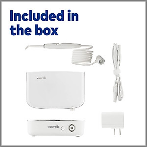 Waterpik Sidekick Portable Water Flosser, Perfect for Travel & Home, ADA Accepted, White/Chrome WF-04