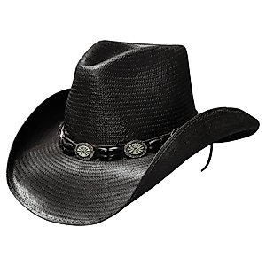 Bullhide Black Hills Western Hat Shantung Panama Black Large