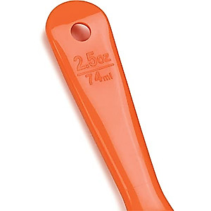 CFS 492524 Solid Short Handle Portion Control Spoon, 2.5 oz, Orange