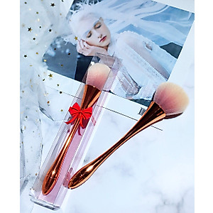 Super Large Mineral Powder Brush, Nail Brushes Kabuki Makeup Brushes Soft Fluffy Foundation Brush Blush Brush,Professional Powder Brushfor Daily Makeup(Rose Gold color) …