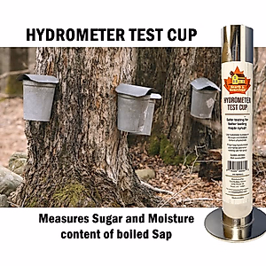 CountryMax Sap Hydrometer Test Cup for Measuring Sugar and Moisture Content, Maple Syrup Making