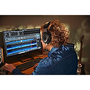 PHILIPS Over Ear Open Back Stereo Headphones Wired with Detachable Audio Jack, Studio Monitor Headphones for Recording Podcast DJ Music Piano Guitar (SHP9600)