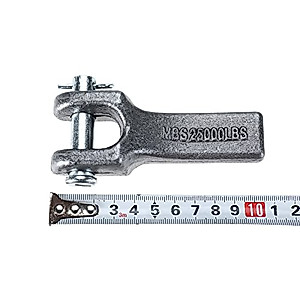 NORJIN 6 Pack 3/8 Weld-On Safety Chain Retainer, Forged Steel Chain Hooks for Truck Trailer Hitch, 25000LBS WLL 