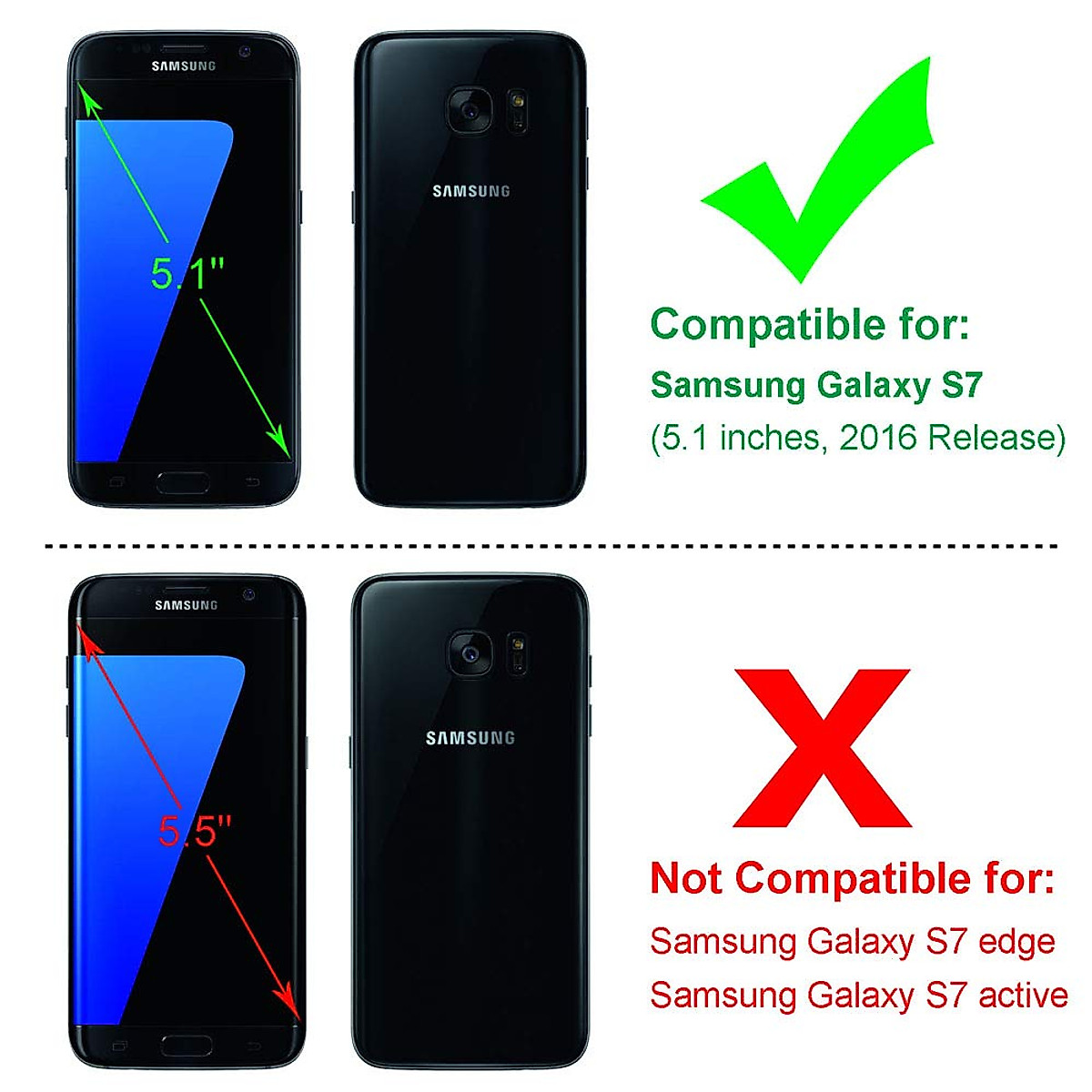 Galaxy S7 Case, SYONER [Shockproof] Defender Protective Phone Case Cover for Samsung Galaxy S7 (5.1", 2016) [Blue]