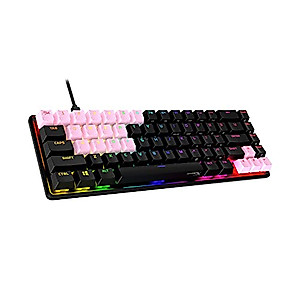 HyperX Rubber Keycaps – Gaming Accessory Kit, 19 Keys, English (US) Layout, Pink