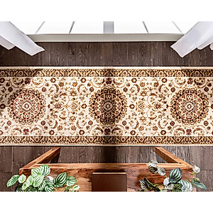 Well Woven Delos Red Traditional Oriental Medallion Floral Area Rug 8x10 (7'10" x 9'10")