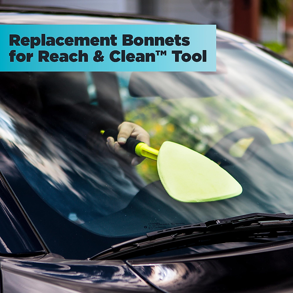 Invisible Glass Reach and Clean Tool Replacement Microfiber Bonnets - 3 Pack, 95183