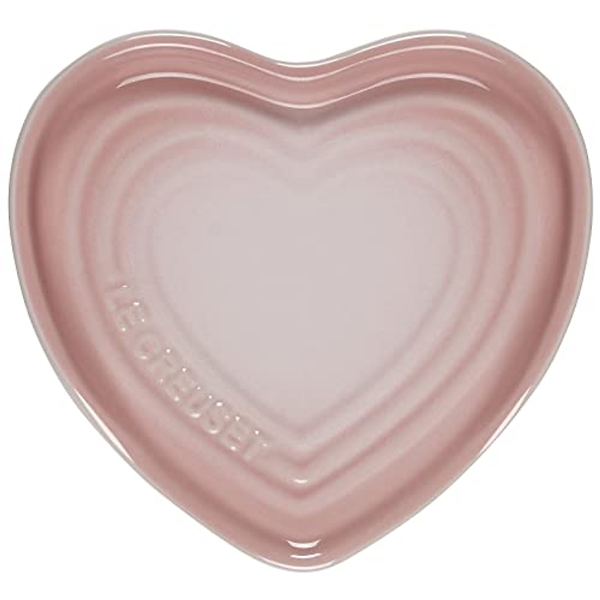 Le Creuset Stoneware Heart Spoon Rest, 5", Shell Pink