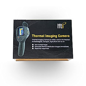 256X192 Higher IR Resolution HT-18+ Handheld Thermal Camera from HTI - Newest Update, IR Resolution Improved to 256x192 with 25 HZ, 300,000 Pixels, Easy to Read 3.2" Color Display, Includes Battery