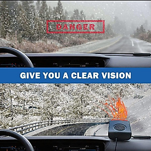 Portable Car Heater 12V Demister Defroster 200W Anti-Fog Automobile Heater Warmer and Defroster 2 in 1 Heating Cooling Function Heaters Winter Kits for Cars SUV