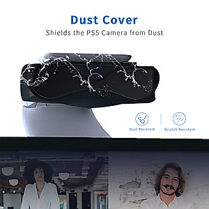 NexiGo Privacy Cover for PS5 Camera, Lens Cover for PlayStation 5 HD Camera, Protecting Privacy and Preventing Dirt, Durable and Sleek Design, Black (Camera NOT Included)