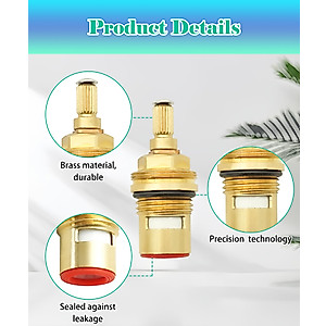 9.13146 Faucet Cartridge Fits For Perrin & Rowe (ROHL),Hot Ceramic Cartridge Faucet Parts,Temperature 40F-140F,Pressure 20PSI-125PSI