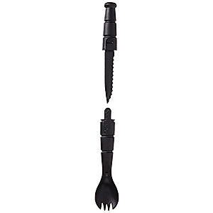 Ka-Bar Tactical Spork (Spoon Fork Knife) Tool 9909 Black, 1 Pack