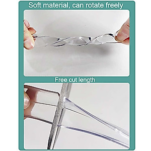 Baby proofing Corner Guards,Clear Edge Protector Strip with Upgraded Pre-Taped Strong Adhesive,for Sharp Corners of Cabinets, Tables, Drawers (19.6ft Edge + 8 Corners)