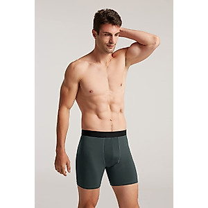 WANDER Mens Sport Underwear 3-Pack for Men Performance 6-inch Athletic Boxer Brief Tights Active Workout Underwear X-Large