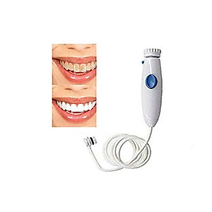Oral Hygiene Accessories, Flosser Replacement Handle Standard Water Hose Plastic Handle with Water Flosser Replacement Jet Tip Compatible with Waterpik Oral Irrigator WP-100 WP-300 WP-660 WP-900 White
