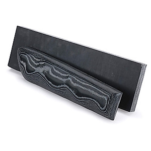 WoodRiver Black & Gray Micarta, 8mm x 1-1/2" x 5" Knife Scale, 2-Pieces