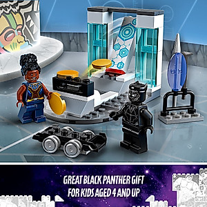LEGO Marvel Shuri's Lab, 76212 Black Panther Construction Learning Toy with Minifigures, Toys for Kids, Girls and Boys Age 4, Avengers Super Heroes Gifts