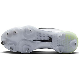 Nike Force Zoom Trout 8 Pro CZ5915-100 White-Black Men's Metal Baseball Cleats 13 US