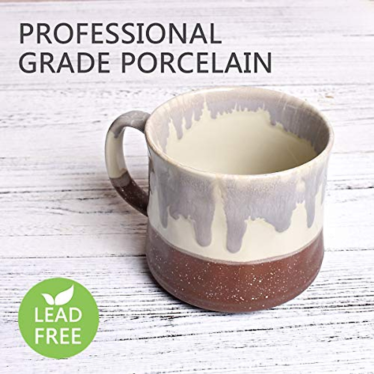 Bosmarlin Large Ceramic Coffee Mug, Big Tea Cup, 7 Colors to Choose, 21 Oz, Dishwasher and Microwave Safe, 1 PCS (Red)