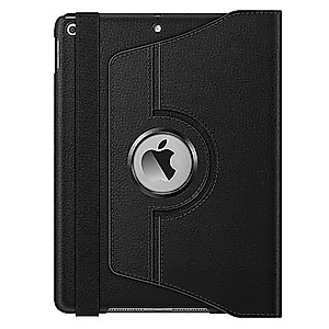 Fintie Keyboard Case for iPad 9th / 8th / 7th Generation (2021/2020/2019 Model) 10.2 Inch, 360 Degree Rotating Smart Stand Cover w/Pencil Holder, Built-in Wireless Bluetooth Keyboard, Black
