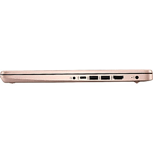 HP Premium 14-inch HD Thin and Light Laptop, Intel Dual-Core Processor, 32GB RAM, 64GB Storage, Long Battery Life, Webcam, Bluetooth, HDMI, Wi-Fi, Rose Gold, Windows 11 + 1 Year Microsoft 365
