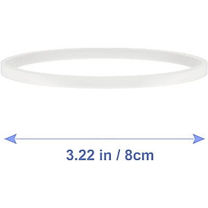 6-Pack Sealing Gaskets 3.2 inch/8.3 cm Rubber Gaskets O-Ring White Replacement Parts for Ninja Professional Blenders BL660 BL770 BL780…