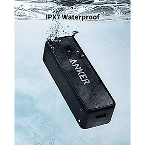 Anker Soundcore 2 Portable Bluetooth Speaker with 12W Stereo Sound, Bluetooth 5, Bassup, IPX7 Waterproof, 24-Hour Playtime, Wireless Stereo Pairing, Speaker for Home, Outdoors, Travel