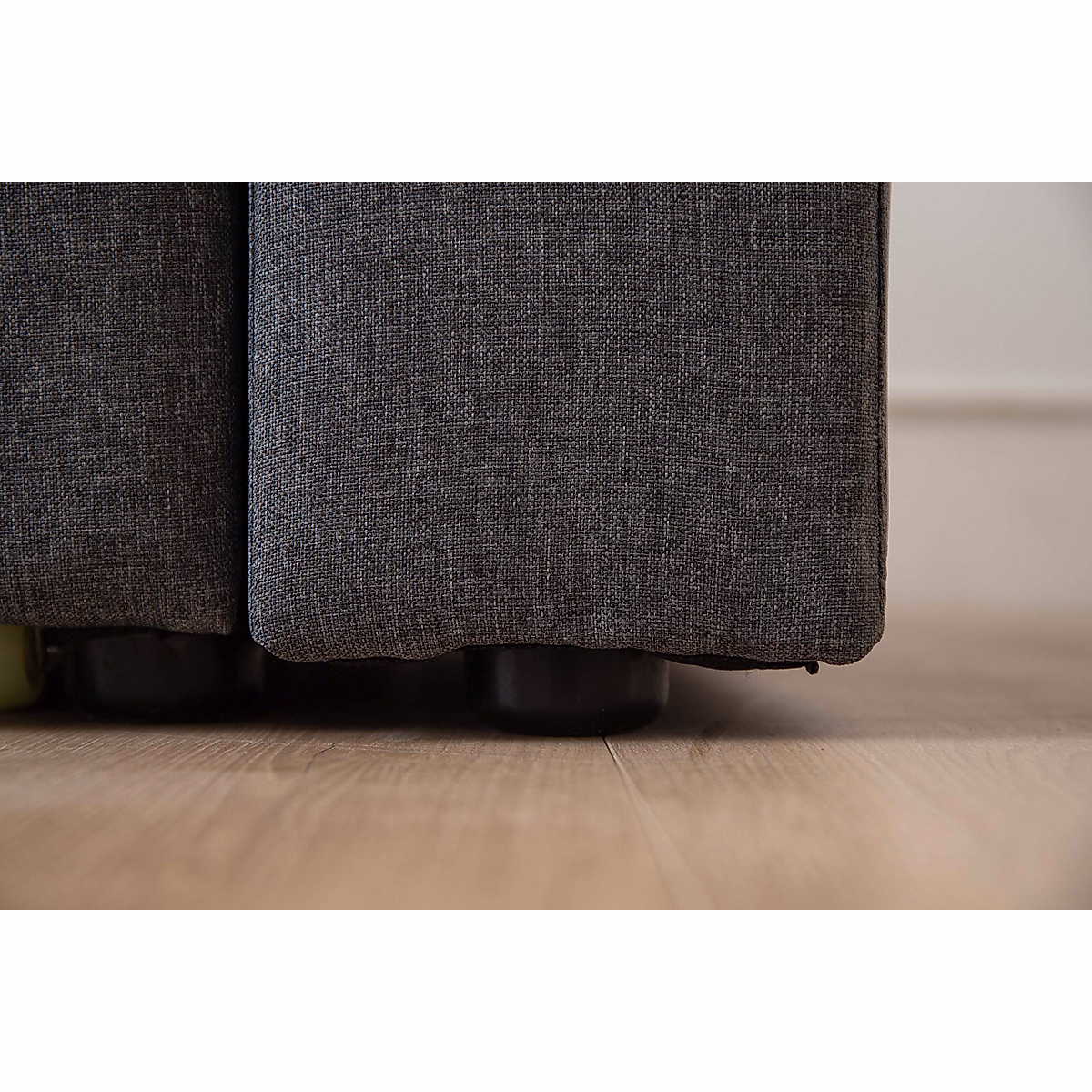 Kingway Sectional Sofa Bed with Storage Convertible Chaise Sofabed, W83D53H36, Gray