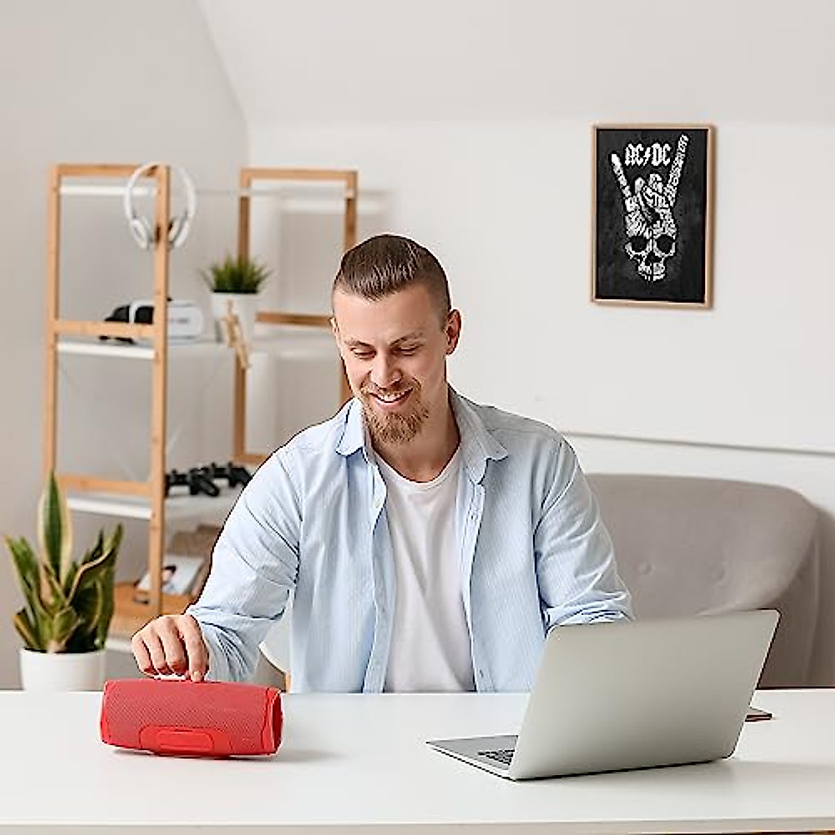 AC/DC Band - Highway To Hell, Iconic Rock Band Song Print, Music Wall Art Decor For Music Room Decor, Studio Decor, Office Decor, Man Cave & Living Room Decor, Unframed Wall Print - 8x10"