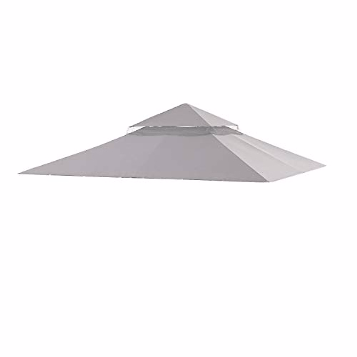 Garden Winds Replacement Canopy Top Cover for Aluminum Gazebo - Riplock 350 - Slate Gray