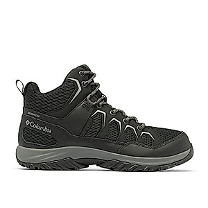 Columbia Men's Granite Trail Mid Waterproof, Black/Titanium Grey Steel, 10