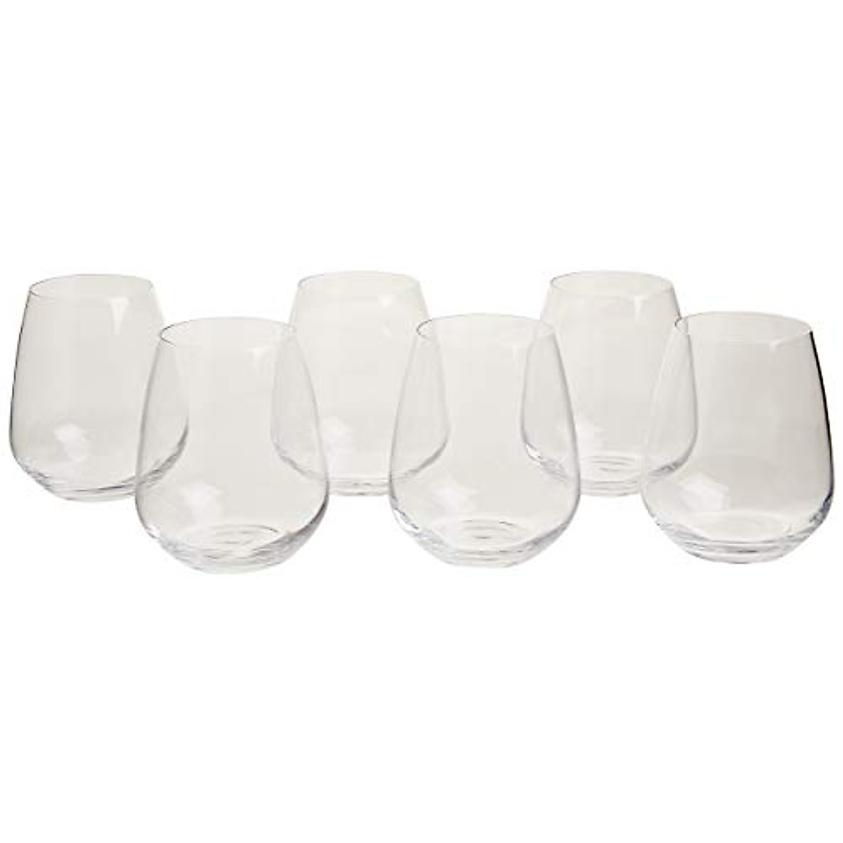 Luigi Bormioli Atelier Stemless Cabernet Wine Glass 23-1/4-Ounce, Set of 6