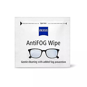 ZEISS Anti-Fog Lens Wipes, Pre-Moistened, Individually Wrapped Defogger Wipes for Coated Lenses, Binoculars, Scopes, Cameras, and Glasses, 30 Count
