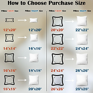 Dorrin Nessin 18x18 Feather Throw Pillows Inserts Set of 2 with 100% Skin-friendly Cotton Shell, Stuffer Bed and Couch Decorative Pillows - Indoor Decorative Feather Pillows