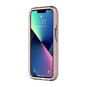 kate spade new york Ultra Defensive Hardshell Case for iPhone 13 Pro - Pink Translucent Glitter Wash