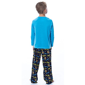 INTIMO Scooby-Doo Boys' Scooby Shaggy Ruh-Roh! Raglan Sleep Pajama Set (8) Black