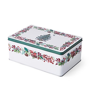 Spode Christmas Tree 2023 Annual 5 Piece Mug and Coaster Set with Tin Gift Box - Festive Holiday Gift Set for Coffee and Tea - Porcelain Mugs and Cork-Backed Coasters - Dishwasher Safe