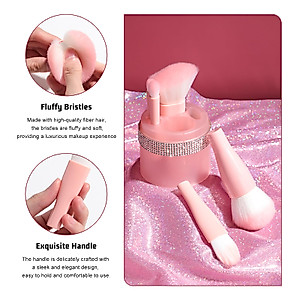 Travel Makeup Brushes BS-MALL Premium Synthetic Foundation Powder Concealers Eye Shadows With Diamond Case