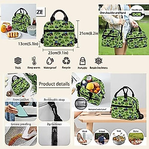 Gomyblomy Tractors 17 Inch Computer Backpack, Large Capacity Lightweight Children's School Bag with Lunch Bag & Water Bottle Bag, Travel Backpack for Boys & Girls