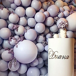 132Pcs Purple Balloon Garland Arch Kit, Lavender Light Purple Lilac Balloons 5/10/18Inch Macaron Pastel Latex Balloon for Birthday Baby & Bridal Shower Wedding Engagement Bachelorette Business Celebration Anniversaries Graduation LGBT Unicorn Party Suppli