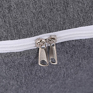 MINGPINHUIUS Pregnancy Pillow U Shaped Full Body Maternity Pillow for Sleeping, 57 Inch Pregnant Women Pillow with Removable Velvet Cover (Black Grey)