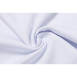 DASWASDUA Men's V-Lone Friends Cupid Gun T-Shirt Hip Hop Big V Letter Print Cotton Fashion Loose Couple Crew Top Whte M