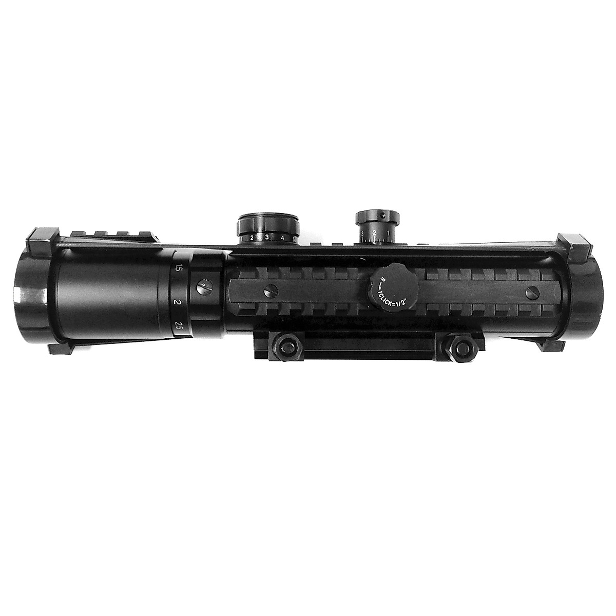 Ade Advanced Optics BE1-3X30IR Premium Illuminated Red Cross Electro Sight Riflescope, 1-3x 30mm