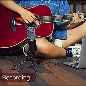n/a Microphone USB Condenser Microphones for Laptop Computer Recording Studio Streaming Gaming Videos